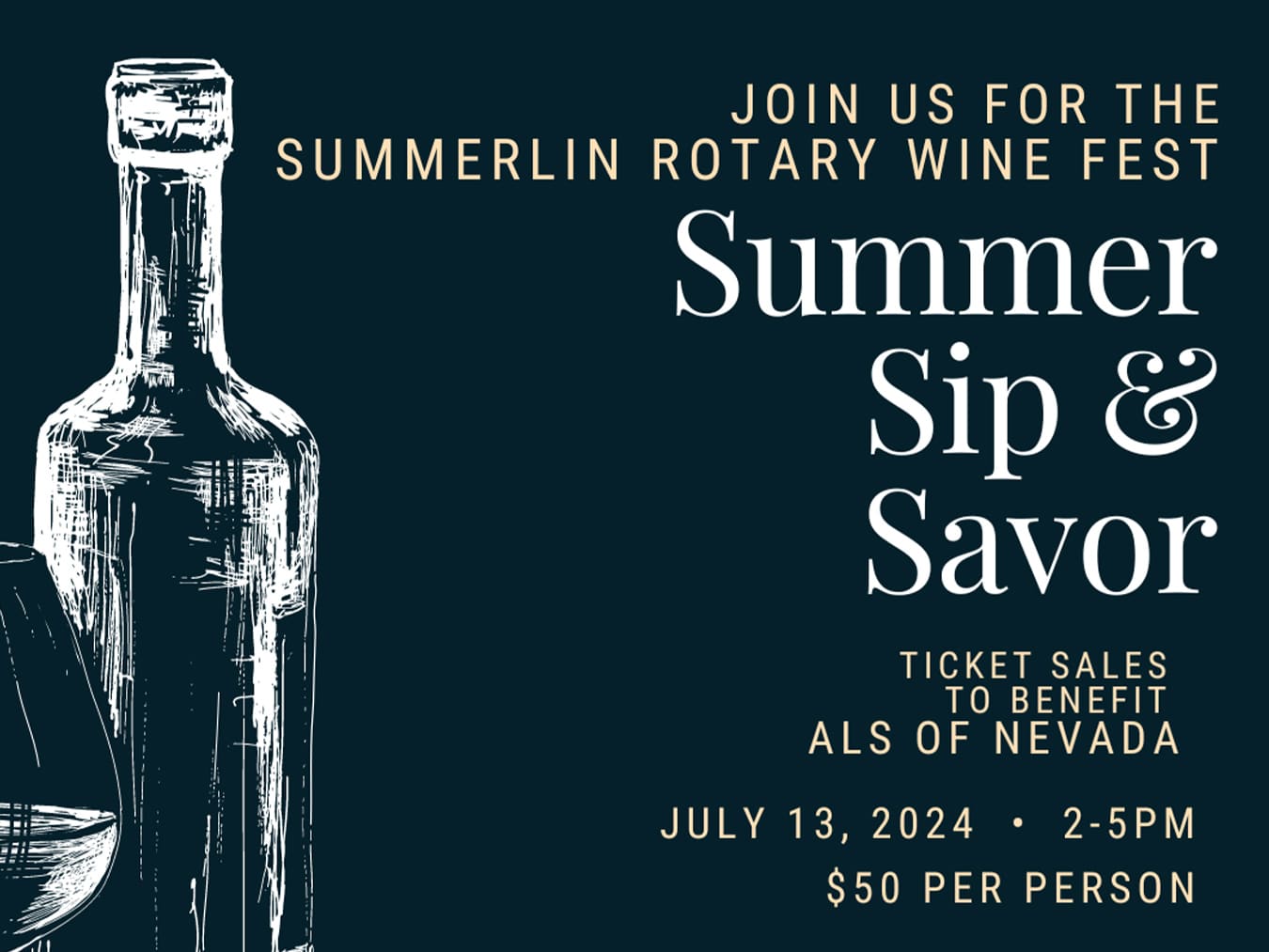 “Summer Sip & Savor” Hosted by the Summerlin Rotary, Benefiting ALS of ...