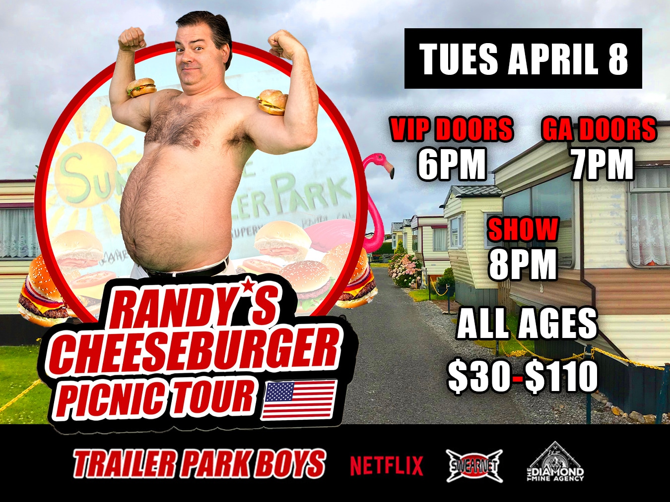 Randy (Trailer Park Boys) Cheeseburger Picnic - The Space Las Vegas